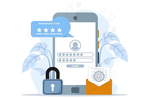 premium vector concept illustration of 2 step authentication or