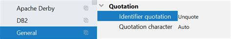 Disable Auto Quotes Around Table And Column Names Ides Support