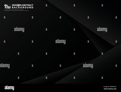 Abstract Black Futuristic Template Of Overlapping Design Template Background Decorate For Ad