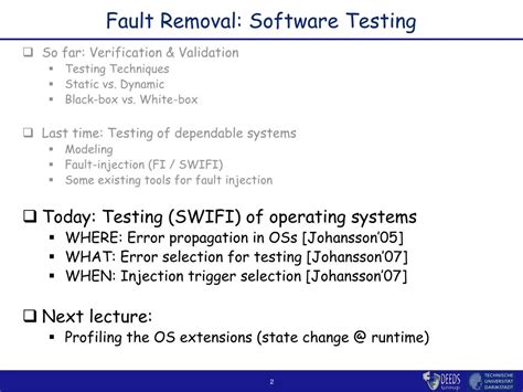 Ppt Software Fault Tolerance Swft Swifi In Oss Powerpoint