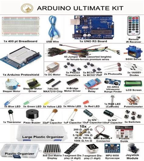 Arduino Uno R3 Ultimate Kit Sound Division And Surplustronics