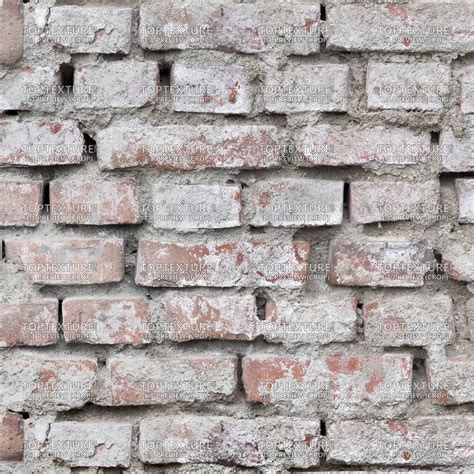 Grungy Bricks Covered With Cement Top Texture