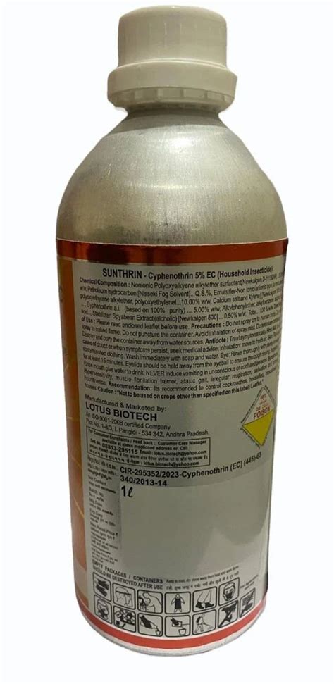 Liquid Cyphenothrin 5 Ec 1l At ₹ 1240litre In Chagallu Id
