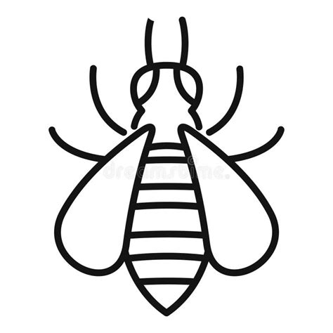 Bee Allergy Icon Outline Vector Season Pollen Stock Vector