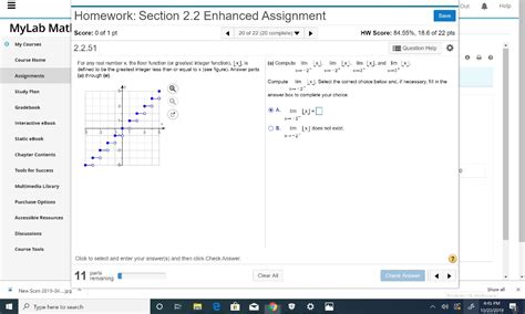 Solved Homework Section 2 1 Enhanced Assignment Save Mylab