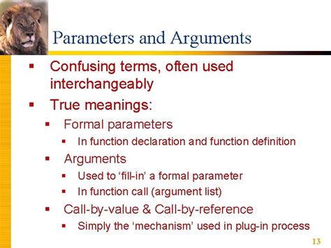 Chapter 4 Parameters And Overloading 1 Learning Objectives