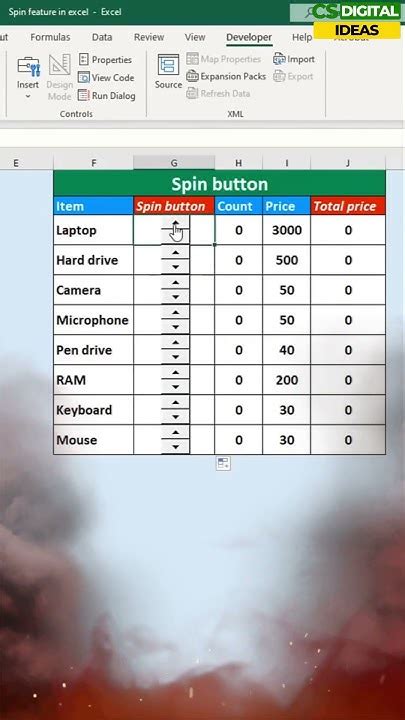 How To Use Spin Buttons In Excel 🎯 How To Insert A Spin Button In Excel