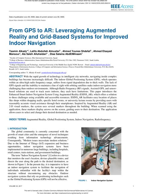Pdf From Gps To Ar Leveraging Augmented Reality And Grid Based Systems For Improved Indoor