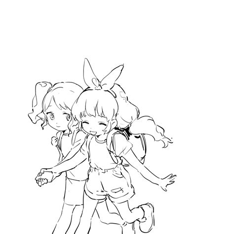 Hoshimiya Ichigo And Kiriya Aoi Aikatsu And 1 More Drawn By Suiso