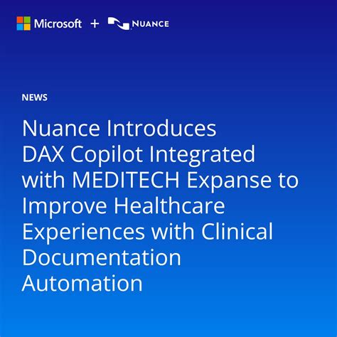 Marc Warrick Mba On Linkedin Nuance Introduces Dax Copilot Integrated