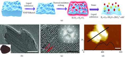 A Schematically Depicting The Synthesis Of Borophene Using Two Stage