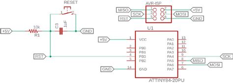 ATtiny Programming Circuit Basic Programming Microcontrollers Integrated Development