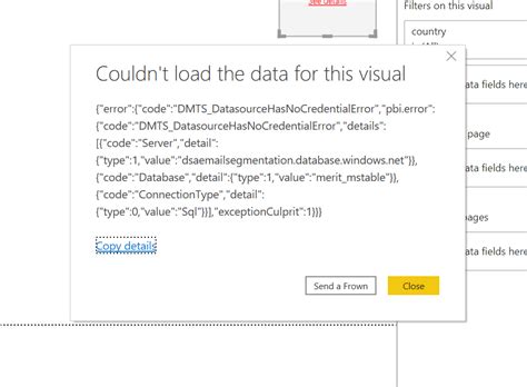 live connection dataset error microsoft fabric community
