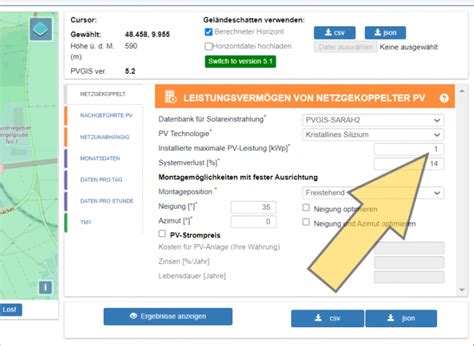 Datenerstellung Pv Gis Wiki Ino Wärmepumpen Gmbh