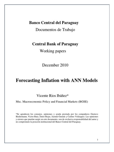 Pdf Forecasting Inflation With Ann Models Bcp Portalguarani