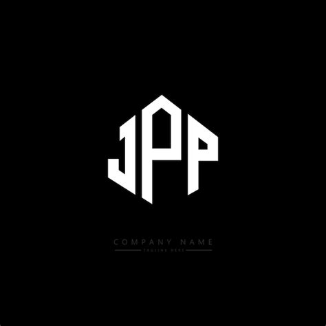 premium vector polygon letter logo design in polygon shape on black