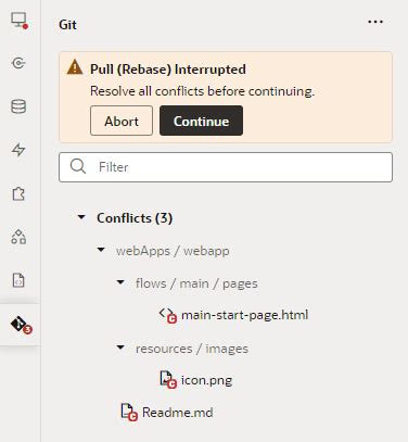 Resolve Conflicts Using The Git Panel