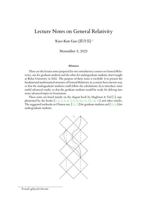 Pdf Lecture Notes On General Relativity