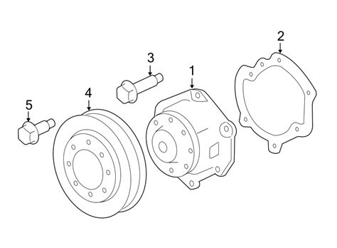 Gmc Terrain Engine Water Pump 12709178 Gm Parts Outlet Eastpointe Mi