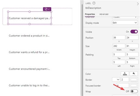 power apps guide text how to truncate and add 3 dots ellipsis to long label text power