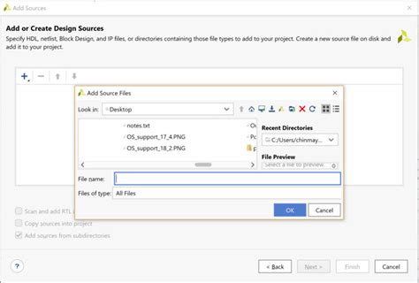 Adding Text File To Vivado Project