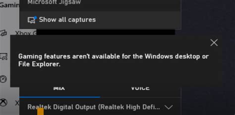 Gaming Features Aren T Available For The Windows Desktop