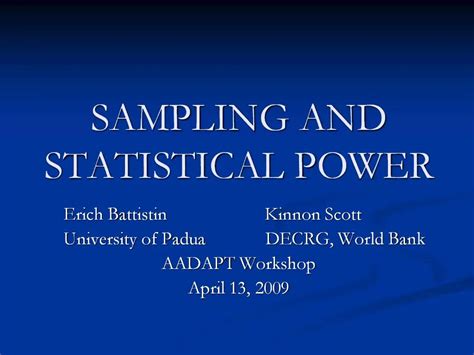 PPT SAMPLING AND STATISTICAL POWER PowerPoint Presentation Free Download ID 862010