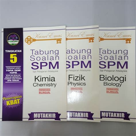 Used And New Tingkatan 5 Form 5 Tabung Soalan Spm Chemistry Physics Biology Hobbies And Toys