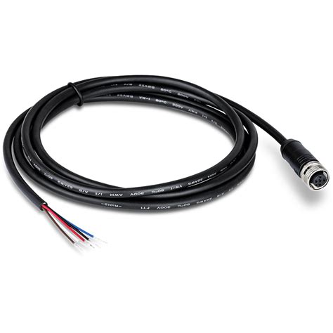 industrial m12 female 5 pin connector electrical cable 2m 6 5 ft