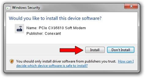 Download And Install Conexant Pcie Cx Soft Modem Driver Id