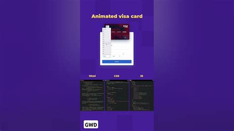 Credit Card Design Css Coding Webproject Webdesign Javascript