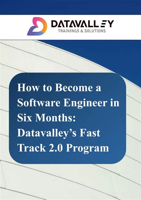 Ppt How To Become A Software Engineer In 6 Months Datavalleys Fast