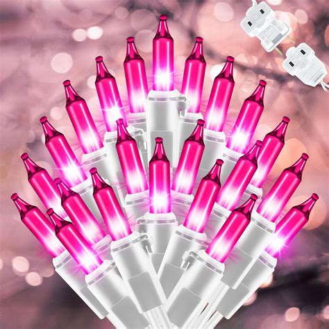 Twinkling Pink String Lights 508 Ft 48 Of 200 Random Twinkle Bulbs