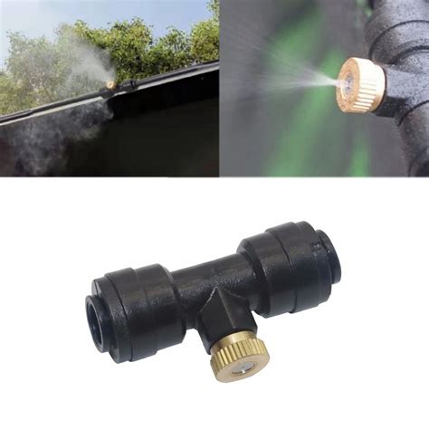 미스트 노즐 키트 저압 정원 파티오 분무 관개 냉각 분무기 14 인치 튜브 Od용 02mm 03mm 04mm 05mm 5 개