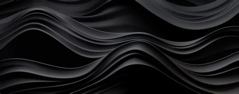 Premium Photo Abstract Black Wave Pattern Background Wallpaper Design