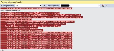 The Specified Framework Version Could Not Be Parsed The Specified Framework Microsoft