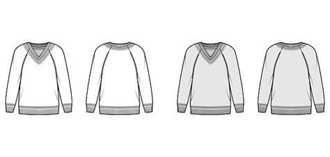 스트라이프 리브 V넥 긴 라글란 슬리브 힙 길이 니트 커프 트리밍이 있는 크리켓 스웨터 테크니컬 패션 일러스트 0명에 대한 스톡 벡터 아트 및 기타 이미지 Istock