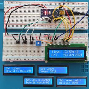 Accurate Clock Just Using An Arduino Open Electronics Open Electronics