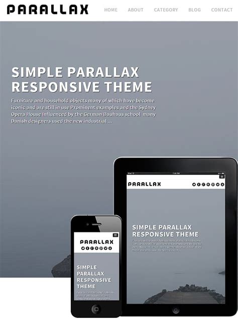 Parallax Wordpress Theme Best Wordpress Themes Dessign Themes