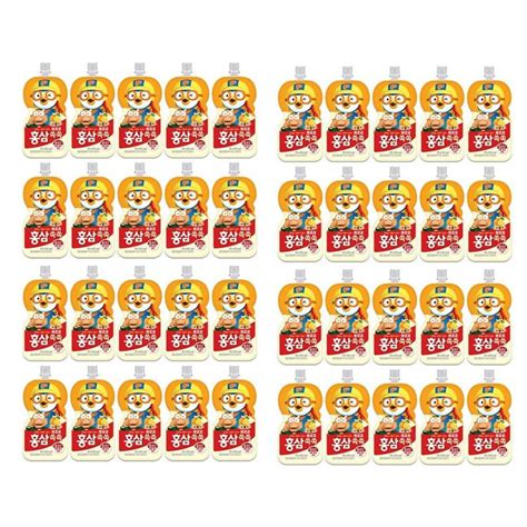 뽀로로 오렌지 홍삼쏙쏙 100ml 40개 홈플러스 택배배송