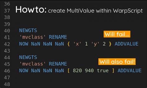 How To Create Multivalue Within Warpscript Senx