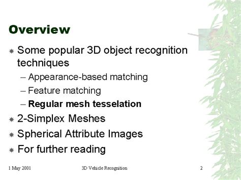 D Object Recognition And Simplex Meshes