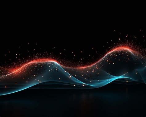 Premium Ai Image Abstract Digital Wave Of Particles