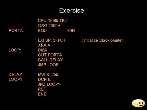 Emt 248 Introduction To Assembly Language Programming Instruction