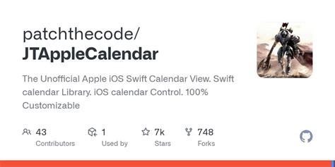 The Best Ios Calendar Library On Github Just Reached Version 60 Rswift