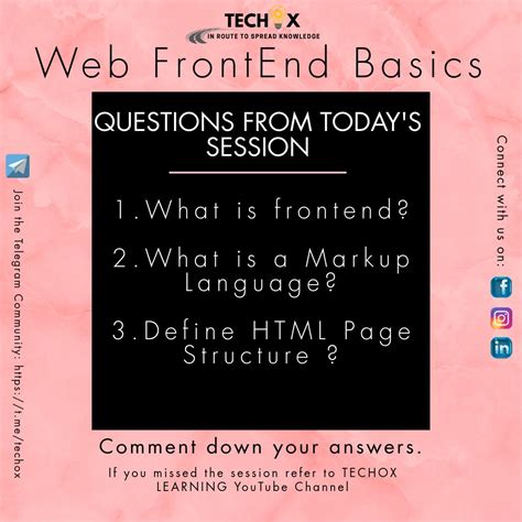 Techox On Linkedin Webdevelopement Html5 Css3 Learning Learn Comment Programming 13