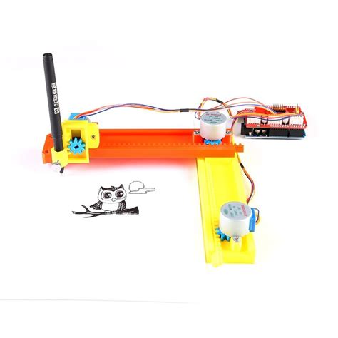 Arduino Mini Cnc Plotter Open Source Machine Drawbot Pen Drawing Robot Machine Ebay