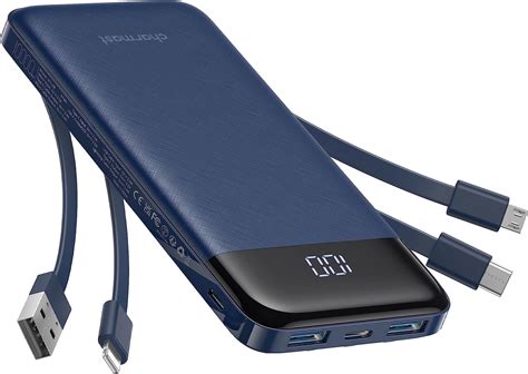 Charmast Portable Charger With Built In Cables Portable Charger With