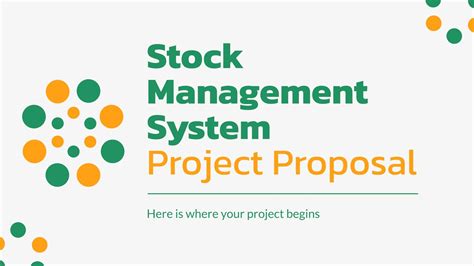 Stock Management System Project Proposal Google Slides PPT