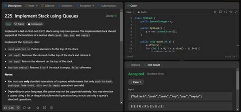 100daysofcode Leetcode Java Datastructures Stack Queue